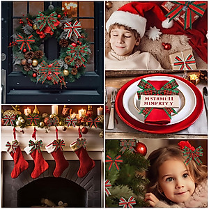 Hiswan Christmas Red and Green Plaid Ribbon, 1 Inch Wide x 25 Yards, Polyester, Classic, Christmas