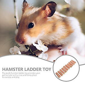 POPETPOP Hamster Arch Bridge Parrot Toys Rabbit Toys Bunny Toys Corncobs Hamster Ladder Wear-Resistant Chinchilla Plaything Parrot Bites Toy Small Pet Ladder Toy Corn Cob Molar Hamster Cage