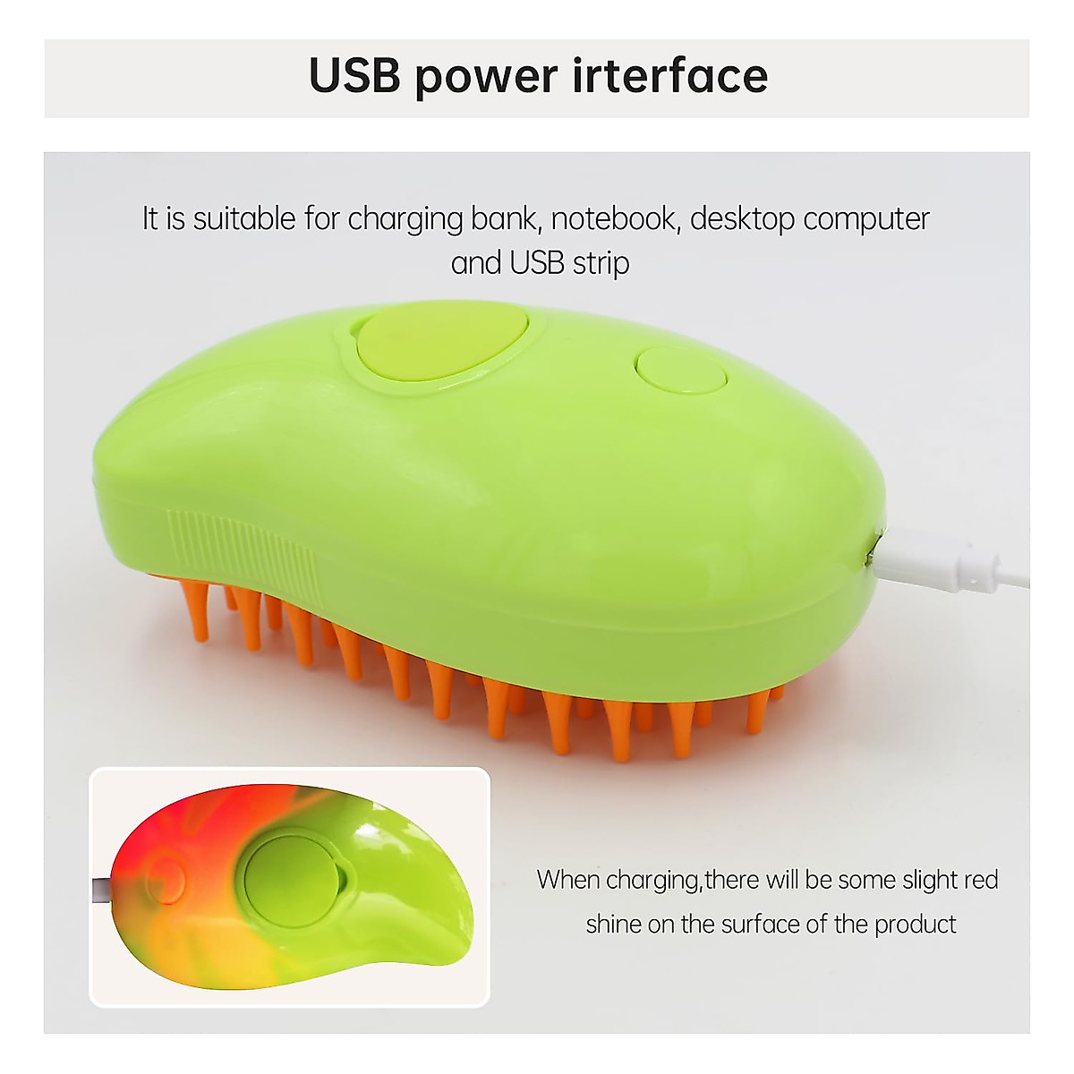 Cat Steam Brush for Shedding, 3 in 1 Cat Steamy Brush - Cat Hair Brush/Bath Brush/Cat Massager for Indoor Cats, Misty Brush Cat Comb with Steam, Multifunctional Pet Steaming Brush