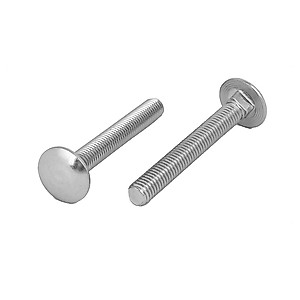 uxcell M8x60mm 304 Stainless Steel Round Cap Square Neck Trailer Carriage Bolts 8pcs