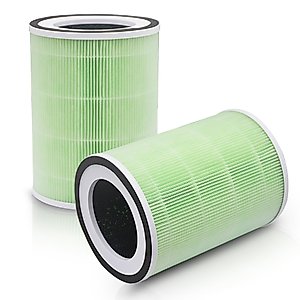 2 Pack H13 KILO Pet Replacement Filter for Afloia KILO, KILOPLUS, KILOPRO, MIRO, MIRO PRO and MORENTO MR-Kilo, 360° 4-Stage Filtration, True HEPA Kalo Air Purifier, Green