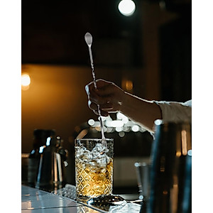 Cicike 8 Inches Stainless Steel Muddler and Mixing Spoon for Cocktails, Bar Tools and Accessories - Create Delicious Mojitos and Other Fruit Based Drinks