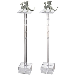 Monster Adventure Terrain Combat Risers for Flying Miniatures(2 Pk) Adjustable Height Multi-Tiered Raised Platforms-Compatible w/DND, Dungeons Dragons, Warhammer, Pathfinder & All Tabletop RPG Gaming
