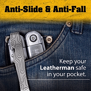 Donk! Pocket Clip for Leatherman Wave, Wave Plus+, Surge & Charge AL, ALX, Ti, XTi - Titanium TC4 - Custom Designs - Quick Release - Extra Carry Options 'Norwegian Wood’