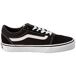 Vans Ward Low-Top Sneakers, Black ((Suede/Canvas) Black/White Iju), 12 US Unisex Little Kid