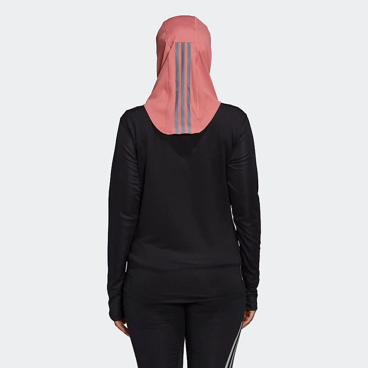 adidas womens Run Icons 3-stripes Sport Hijab Wonder Red Medium