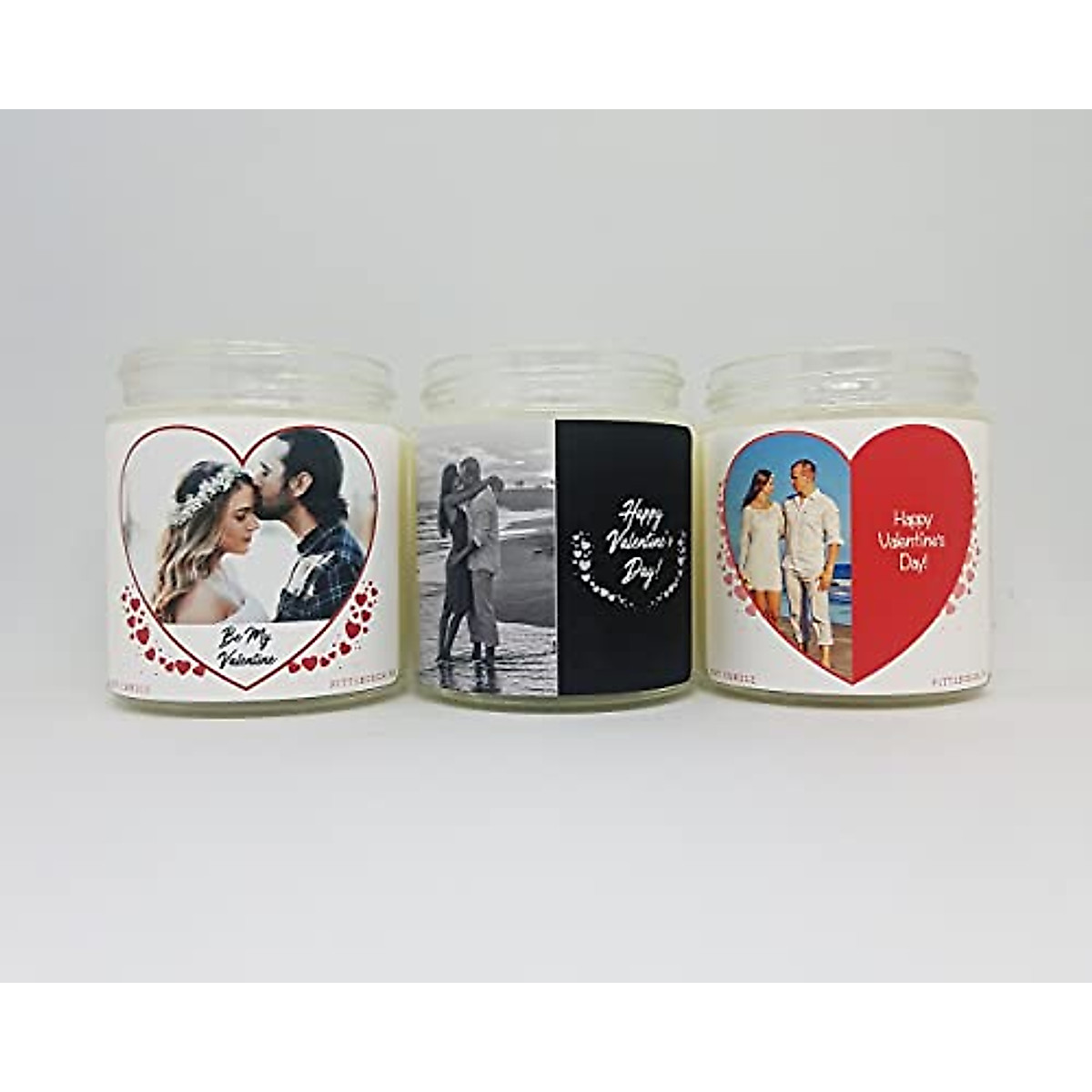 3.5oz. Valentine's Day Photo Candle | Personalized Soy Candle