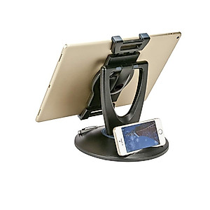 MAX SMART Large Tablet POS Stand, Rotating Commercial Tablet Stand, Swivel Base for Retail Kiosk Register Office Showcase Cashier and Business