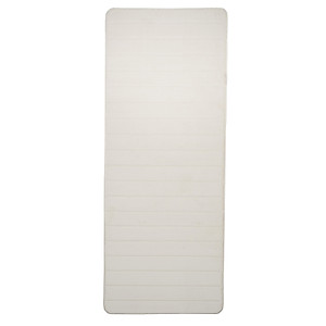 Lavish Home Oversized Bathroom Rug - Extra-Long Memory Foam Bath Mat with Nonslip Backing - Absorbent Runner for The Shower, Tub, or Sink (White)