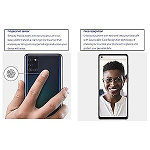 SAMSUNG Galaxy A21S SM-A217M/DS 4G LTE 64GB + 4GB Ram LTE USA w/Four Cameras (48+8+2+2mp) Android - Black (Renewed)