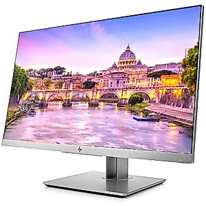 HP EliteDisplay E243 23.8 Inch IPS LED Backlit Monitor (1FH47A8#ABA) 4-Pack Bundle with Desk Mount Clamp Fully Adjustable Four Monitor Stand