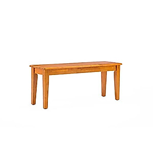 Boraam Shaker Bench, Oak 15 x 44 x 18