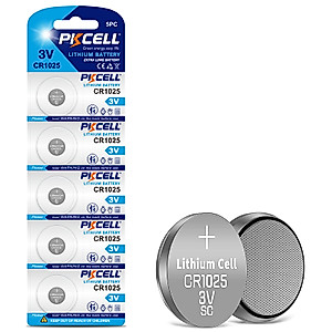 PCELL Cr1025 Br1025 10255 3V Lithium Batteries 25Pcs 5 Cards