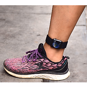 Breathable Hook and Loop Ankle Band for Compatible with Apple Watch Series 10 (42mm) 9 8 7 (41mm) 6 SE 5 4 (40mm) 3 2 1 (38mm), Medium