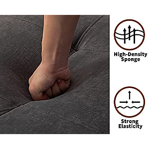 Aeffze Middle Module for Sofa Modular Modern Armless Couch Chair for Living Room (Dark Grey) F8001-HOME F8001-HOME