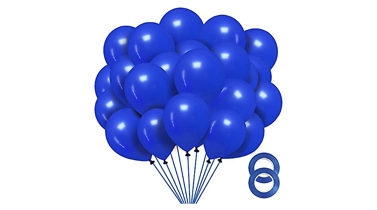 Royal Blue Balloons - 100 Pack for Parties & Events