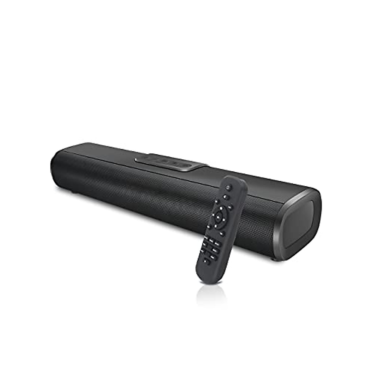 LIPEILA Soundbar for TV with Bluetooth 50W Speakers for TV Home Theater Audio Surround Sound System Small Sound Bar with Subwoofer for TV PC Projectors Tablets,Remote Control,Opt/AUX/USB/HDMI (Brown)