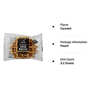 Avieta Belgian Pearl Sugar Waffles, 6 Individually Packed 3.17 Ounce
