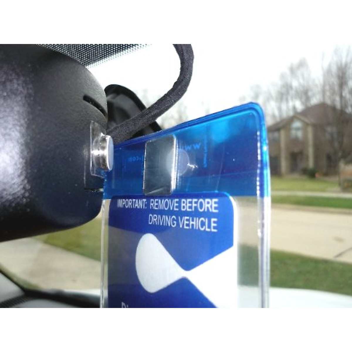 JL Safety 2 MirorTag Bronze Tag Holders Easily Display & Put Away a Handicap Parking Placard. Magnetically snap Your Tag On & Off to Magnet adhered Behind Rearview Mirror. 2 Included- Made in USA