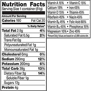 Honey Nut Cheerios Cups, Gluten Free, Cereal with Oats, 1.8 oz (Pack of 12)