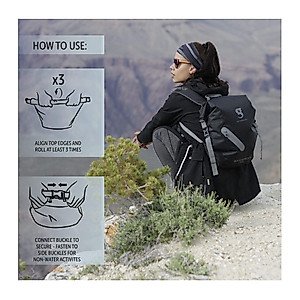 geckobrands Endeavor Waterproof Backpack, Ember geckoflage