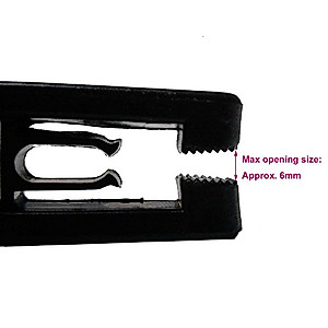 Black Huggable Hangers Finger Clips Huggable Ultra Slim Line Finger Clips Set of 20