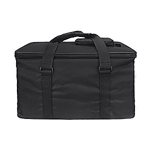 Professional Art Supplies Storage Bag with Shoulder Padded Strap, Large Painting Travel Tote Bag for Paints, Paint Brushes &Pen &Pencil, Pallet, Sketchbook,Paint Bucket,Waterproof and Foldable,Canvas