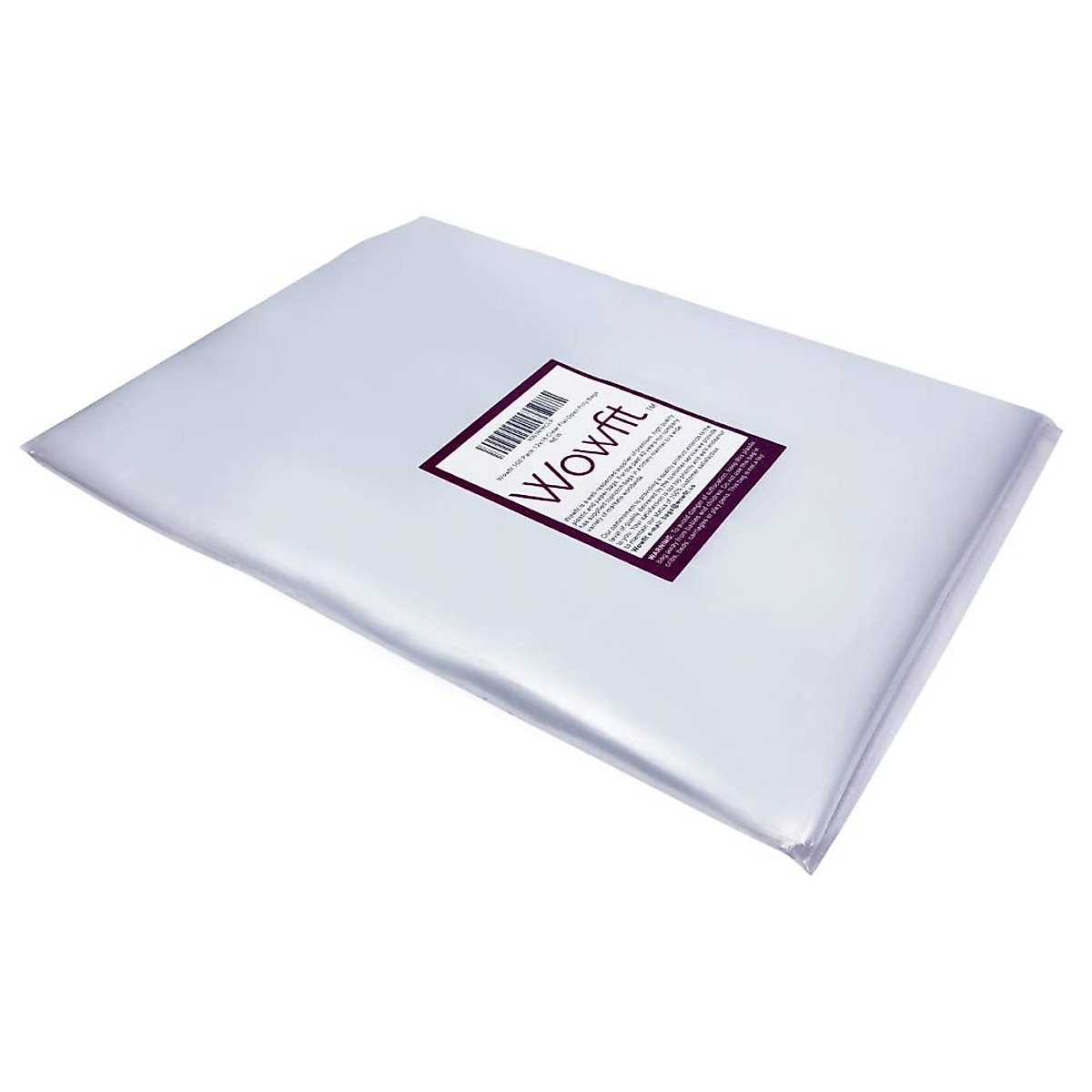 Wowfit 10 Count 30x40 Inches 1.6 Mil Clear Plastic Flat Poly Bags Great for Dough Proving, Storing Posters, Paintings, Drawings, Banners, Trays of Baguettes, Wreaths, Blueprints, Pillows, and More