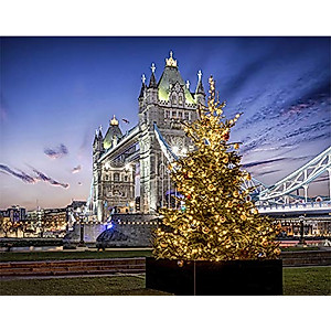 Upgraded Solar String Lights Outdoor Waterproof 300LED 75.5ft Solar Christmas Lights 8 Modes Warm White Solar Lights Outdoor for Gardens, Wedding, Party, Christmas, Outdoor Decorations