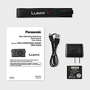 PANASONIC LUMIX GX85 Camera with 12-32mm Lens, 4K, 5 Axis Body Stabilization, 3 Inch Tilt and Touch Display, DMC-GX85KK (Black USA)