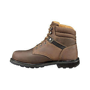Carhartt Men's Traditional Welt 6" Steel Toe Work Boot Construction, Crazy Horse Brown Oil Tanned, 12