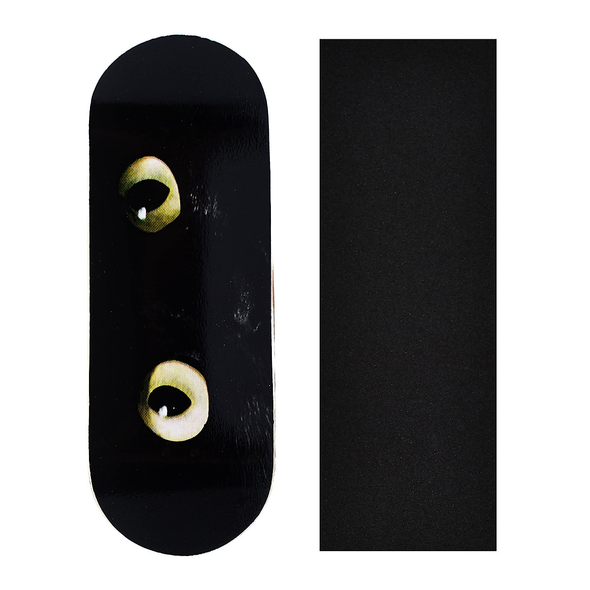 Teak Tuning Premium Fingerboard Graphic Deck, Midnight Stare - 34mm x 97mm - Heat Transfer Graphics, Pro Shape & Size - Pre-Drilled Holes - Includes Prolific Foam Tape