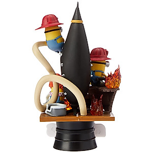 Beast Kingdom Minions: Fire Fighter DS-049 D-Stage Statue, Multicolor , 6 inches