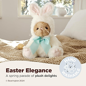 Bearington Harey The Easter Teddy Bear Bunny, 10 Inch Stuffed Easter Bunny