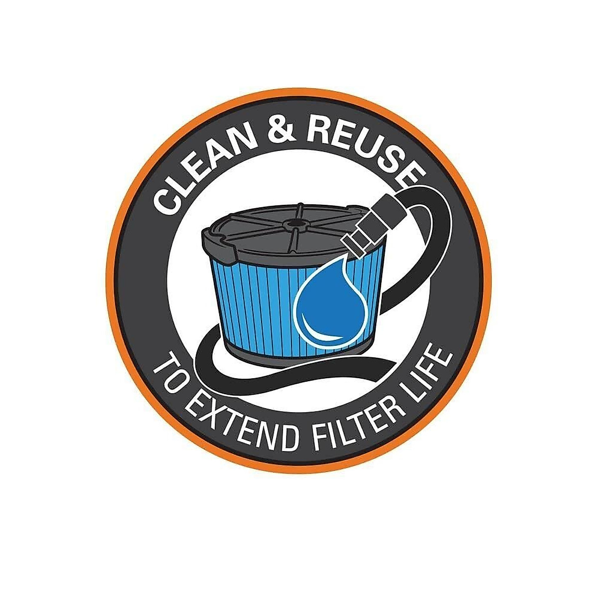 TELES Wet Dry Vacuums with Rear Wheels, 5.0 Peak HP, 4-Gallon Wet Dry Vacuum Cleaner with Tool Kit Casters Powerful Cartridge Filter