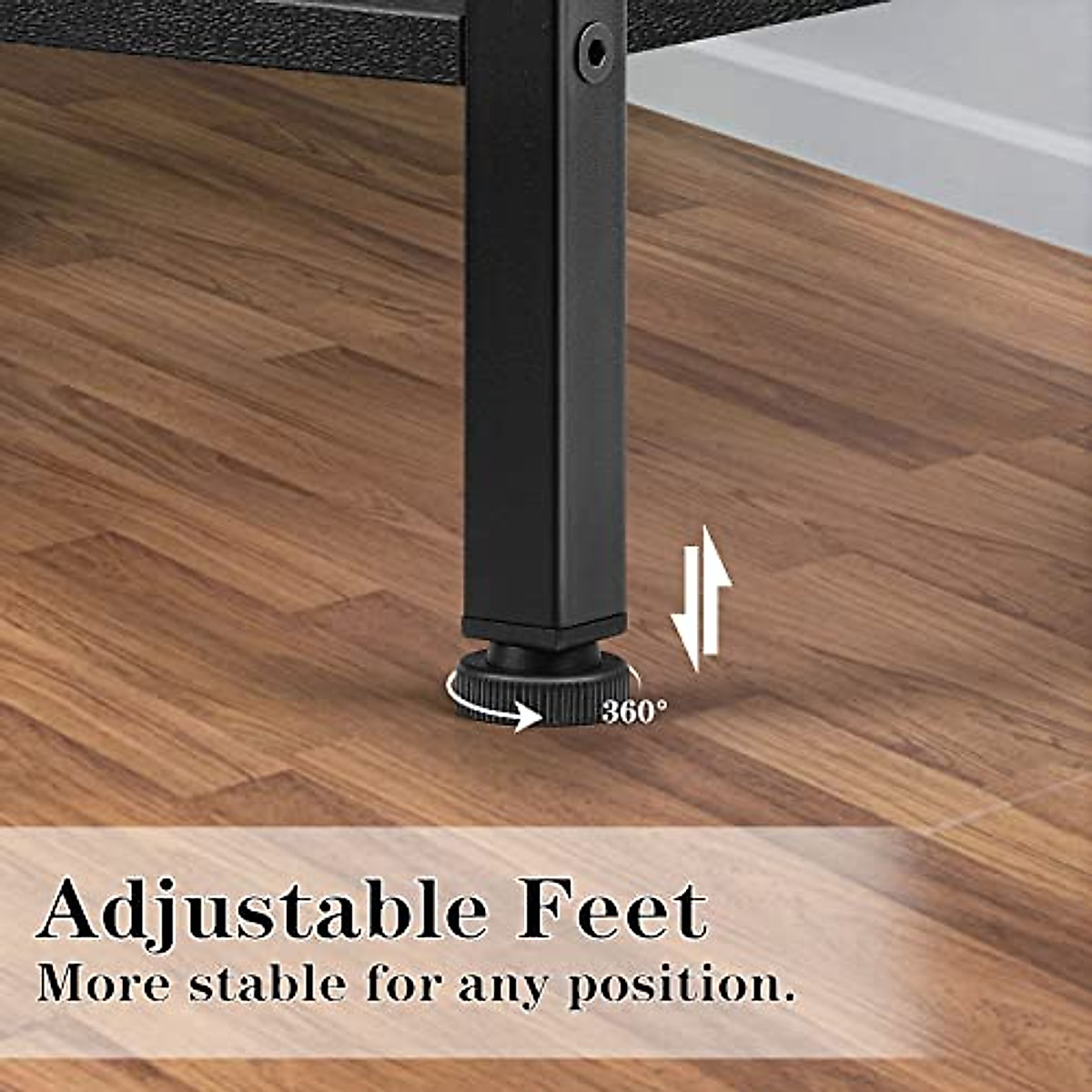 Nightstand with Charging Station and USB Ports, 3 Tier Small Bedside Table with Drawer and Storage Shelf Rustic Night Stand for Small Space, Living Room, Bedroom, Black