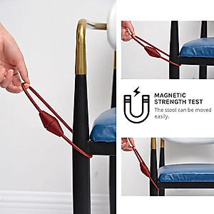 NICEEC 2 Pack Upgrade Magnetic Curtain Tiebacks 16 Inch Handmade Weave Rope Curtain Holdbacks Convenient Decorative Cone Curtain Drape Tie Backs for Home & Office Window Drapery (Red)