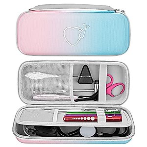 Yinke Case for Stethoscope 3M Littmann Classic III/Lightweight II S.E./Cardiology IV, Nurse Gift Hard Organizer Portable Carry Travel Cover Storage Bag(Gradient)