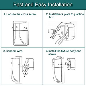 kadision LED Mini Wall Pack 13W, 5000K 1430lm (100W Incandescent Equiv.), Dusk to Dawn Outdoor Lighting Fixture, IP65 Waterproof ETL Listed, 2-Pack