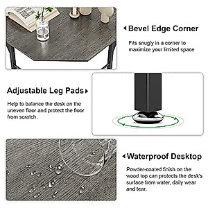 Elephance L Shaped Desk Corner Computer Desk Gaming Table Workstation for Home Office Study