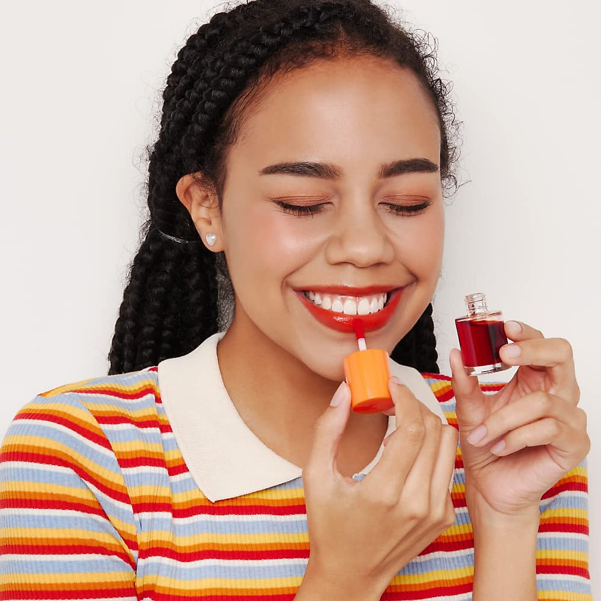 ETUDE Dear Darling Water Tint - Orange Ade | Vivid Color Lip Stain with Moisturizing Weightless & Non-sticky Finish Lip Stain | Smudge-proof Lip Tint | Korean Makeup, Perfect for Gift