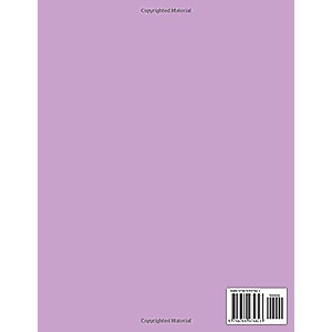 Notebook: Unlined/Plain Notebook - Large (8.5 x 11 inches) - 100 Pages - Lilac Cover