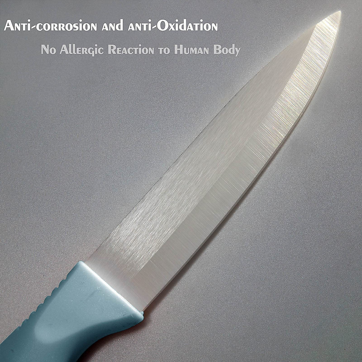 gajing Ceramic Fruit Knife Set 2-Piece with Sheaths Pink non-slip Grip handle,Antioxidation Sharp Blade For Fruit Paring When Traveling Which Placed in Bags, Fruit Plates Blue