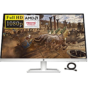 HP 2022 Premium M32f 75Hz 31.5" Widescreen VA LED FHD 1080P Anti-Glare Monitor for Business and Student, AMD FreeSync, 7ms Response Time, 2X HDMI, VGA, 178°, AllyFlex HDMI Cable