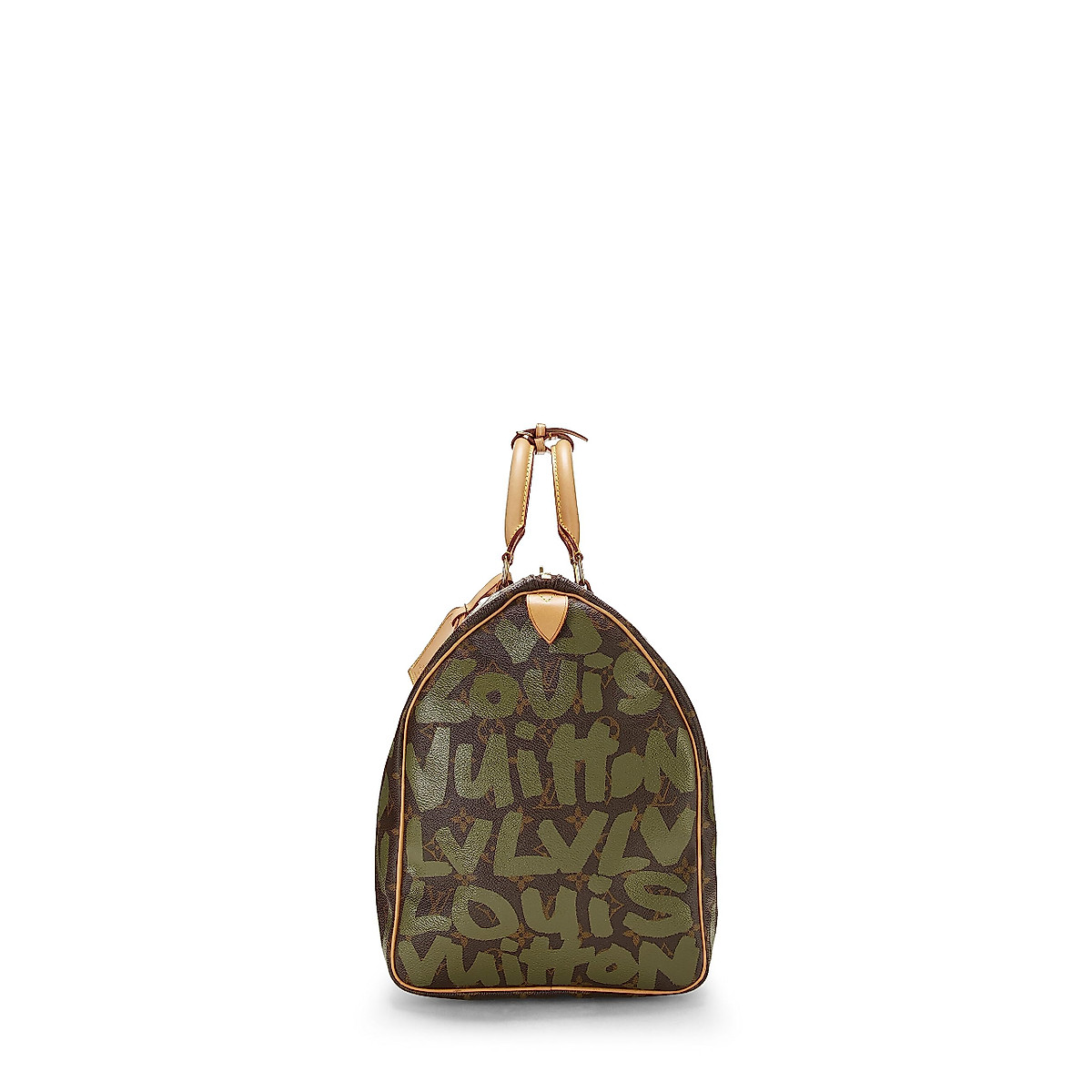 Louis Vuitton, Pre-Loved Stephen Sprouse x Louis Vuitton Green Monogram Graffiti Keepall 50, Green