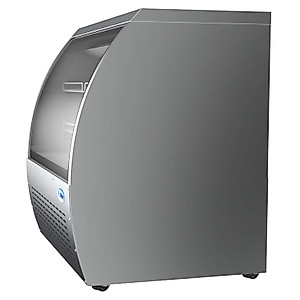 KoolMore 47" Deli Case and Meat Display Stainless-Steel Refrigerator for Commercial Use, Multi-Tiered Shelves, Curved Glass Front, LED Lighting and Rolling Caster Wheels - 18 cu.ft, RD18C-SS