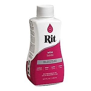 Rit All-Purpose Liquid Dye, Wine 8 Fl Oz