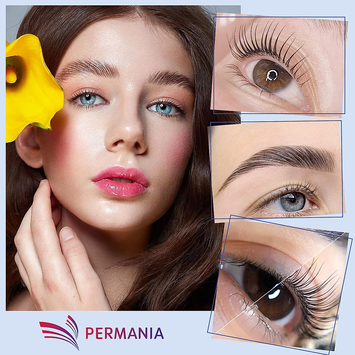 PERMANIA Lash Lift Kit,Separate Steps Products for Salon or at Home, Steps 10 Sachets of 0.8g/0.03oz Each Prep (STEP#2)