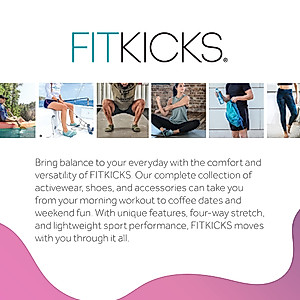 FITKICKS Original Women's Foldable Active Lifestyle Minimalist Footwear Barefoot Yoga Sporty Water Shoes - Black, Small