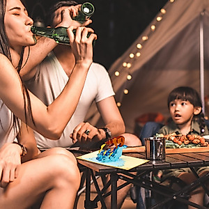 CUTE POPUP - Father's Day Card, Bear Catching Salmon Pop Up Card, Happy Birthday Popup Card, Greeting Cards, Perfect Handmade Present for Family and Friends or Fishing Lovers on Any Occasion